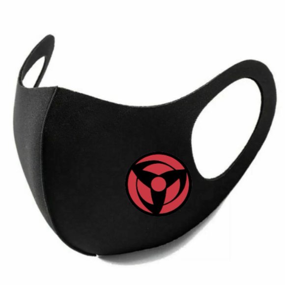 Handmade | Accessories | Naruto Mangekyou Sharingan Face Mask Washable ...